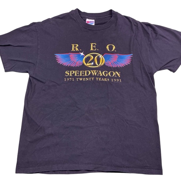 Hanes | Shirts | Vintage Reo Speedwagon 9711991 Single Stitch Tshirt ...